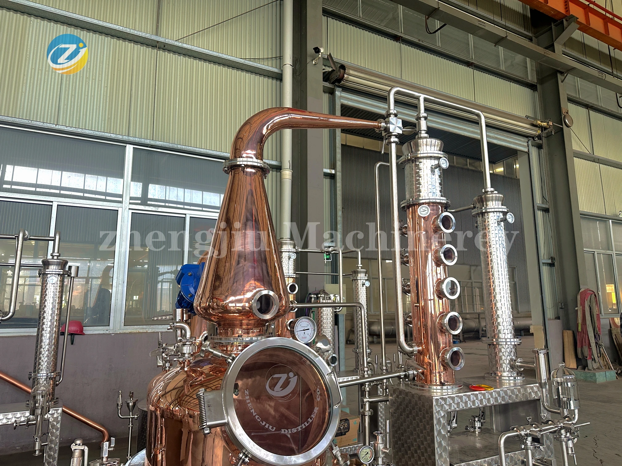 ZJ 100L-300L Whiskey Still | Professional Copper Distiller